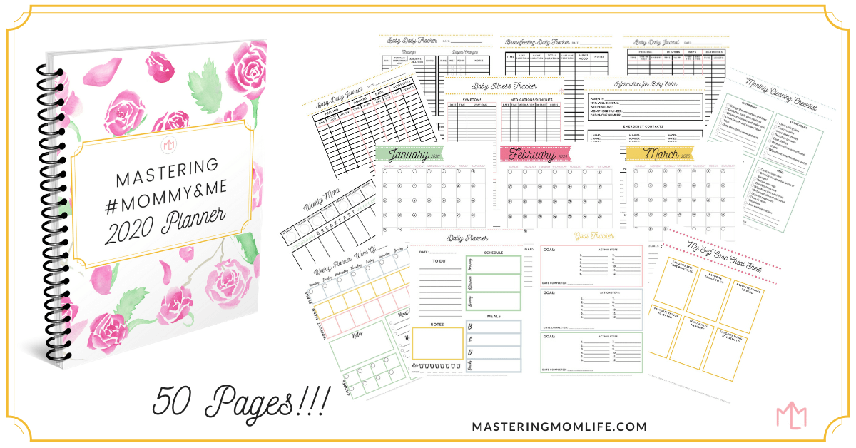 Mastering Mom Life 2020 Planner | Ultimate Mom Planner & Baby Tracker