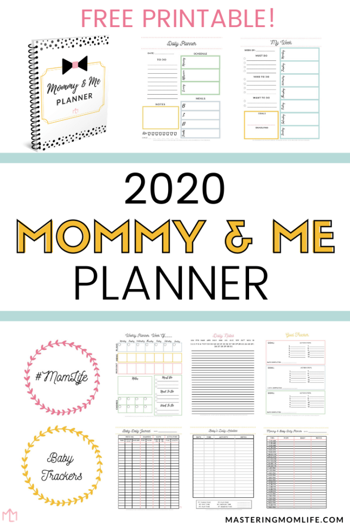 Mastering Mom Life 2020 Planner | Ultimate Mom Planner & Baby Tracker