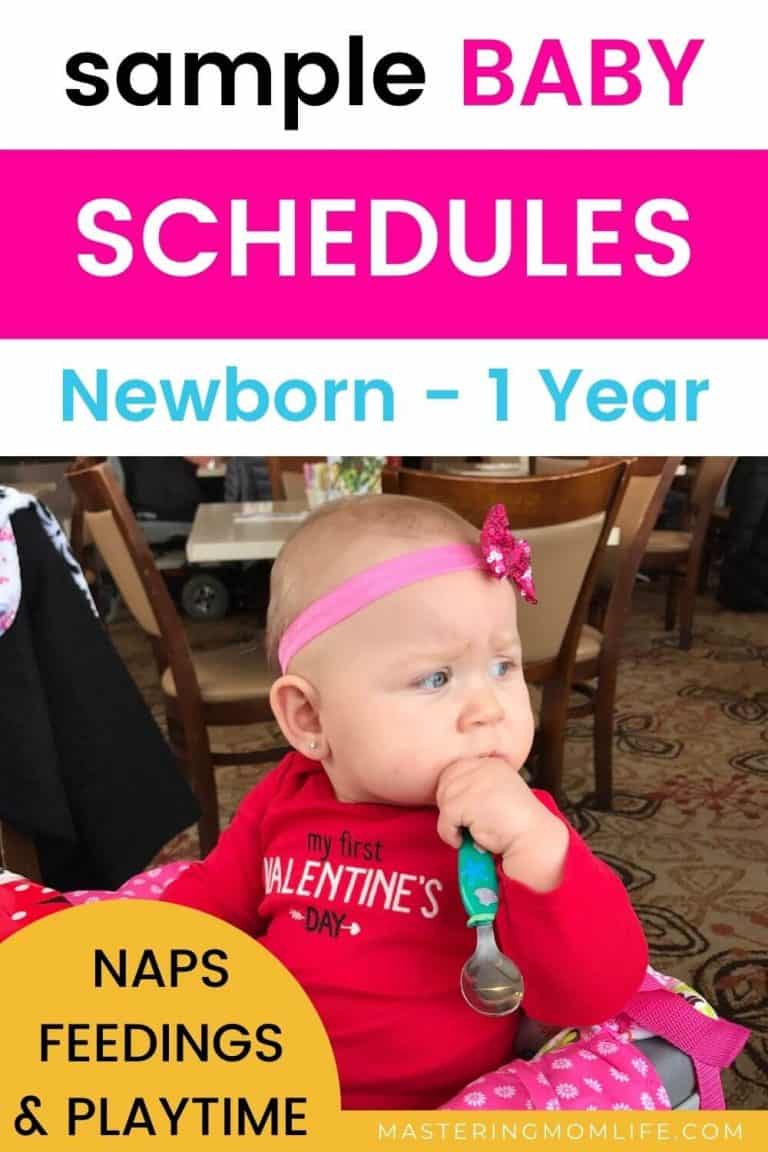 The Best Sample Baby Schedule Routine for 0-12 Month Olds