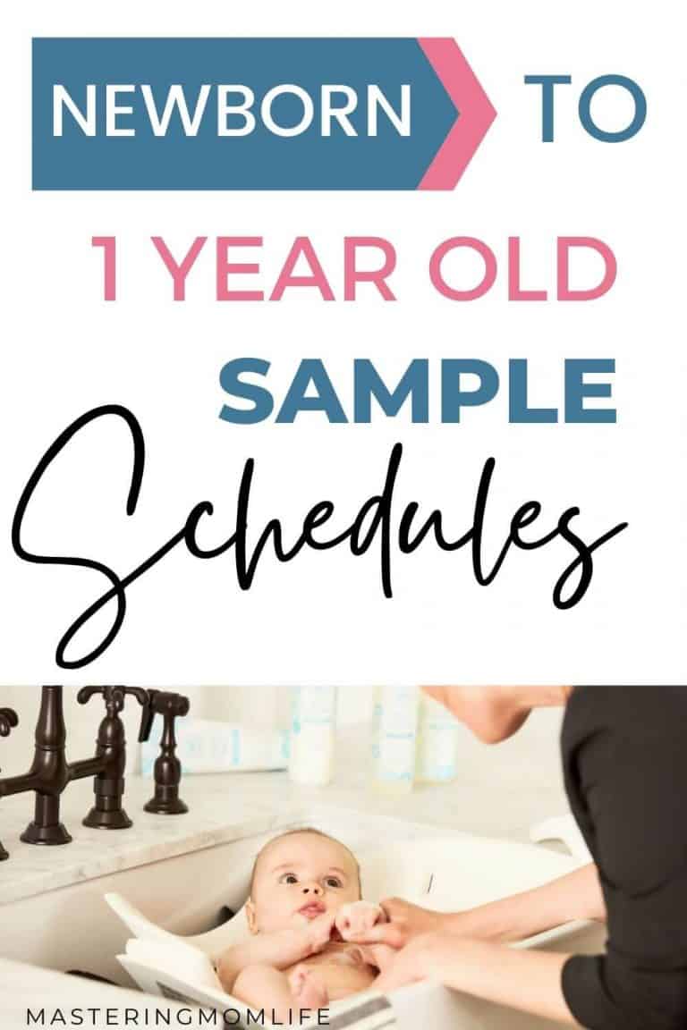The Best Sample Baby Schedule Routine for 0-12 Month Olds